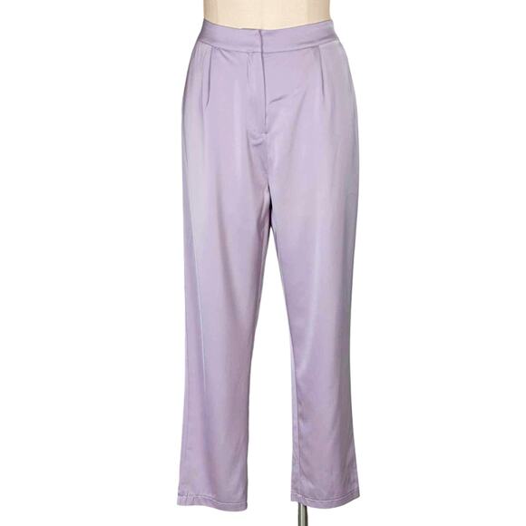 Boohoo | Pants & Jumpsuits | New Boohoo Boo Hoo High Waist Satin Feel ...